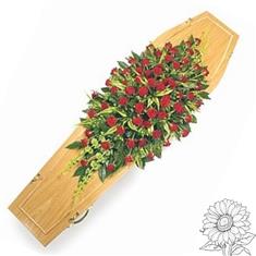 Traditional Red Rose Spray